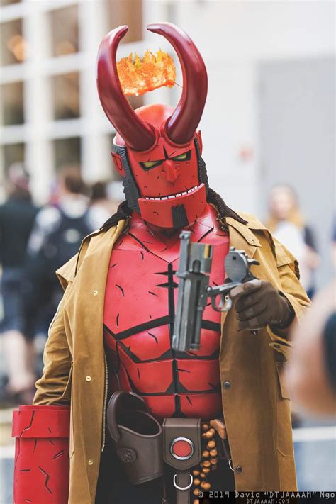 Self My Comic Hellboy Cosplay Won At The Crown Championships Scrolller
