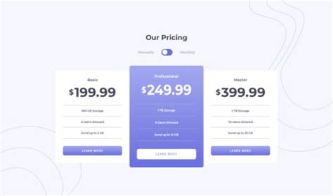 Pricing Component With Toggle Master Coding Challenge Solution