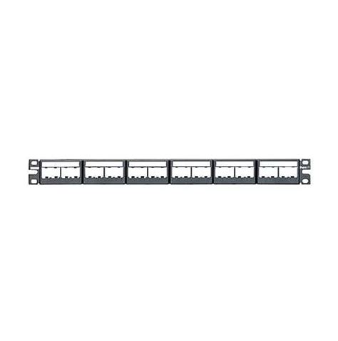 patch panel 24 puertos modular negro cppl24wbly marca panduit se
