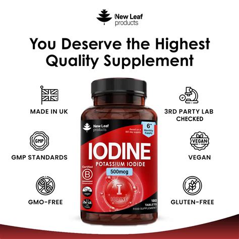 New Leaf Iodine Tablets 180 T Za
