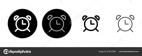 Clock Icon Set Time Icon Vector Watch Icon Symbol Stock Vector By