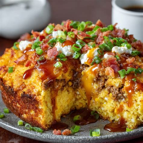 Easy Loaded Cornbread Casserole Recipe