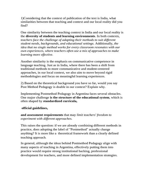 Post Method Analysis Pdf