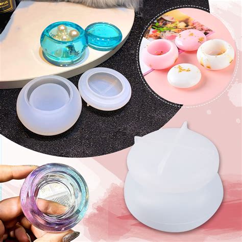Small Jar Storage Box Silicone Mold Box Epoxy Resin Silicone Mold