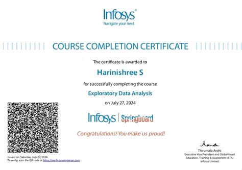 Exploratorydataanalysis Infosys Certification Continuouslearning