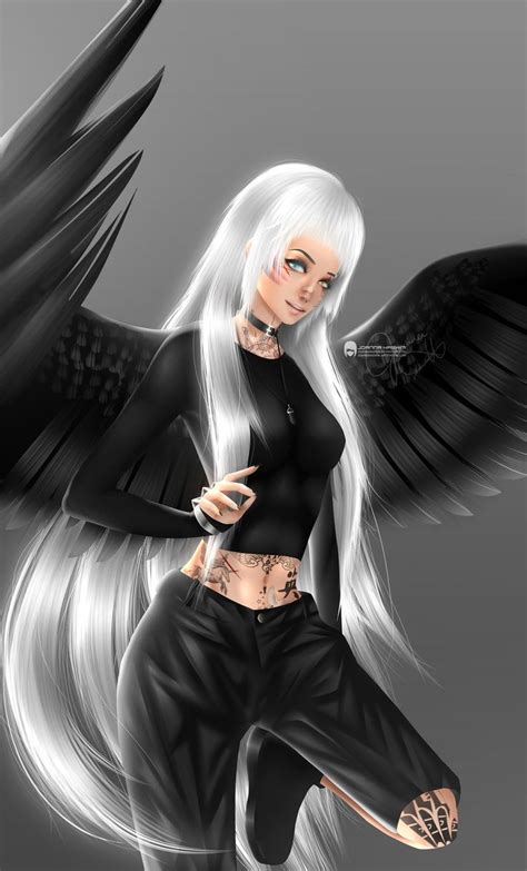 Artstation The Heterochromic Fallen Angel Joanna Hashim Fallen