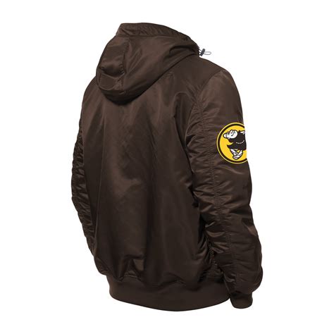 New Era X Alpha Industries San Diego Padres L2b Parka Jacket Brown