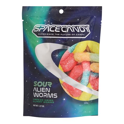 Space Candy Sour Alien Worms Freeze Dried Gummy Candy World Market