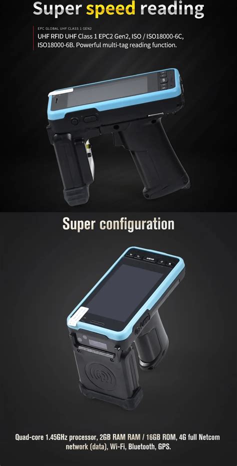 Android Rfid Gun Portable Waterproof And Customizable