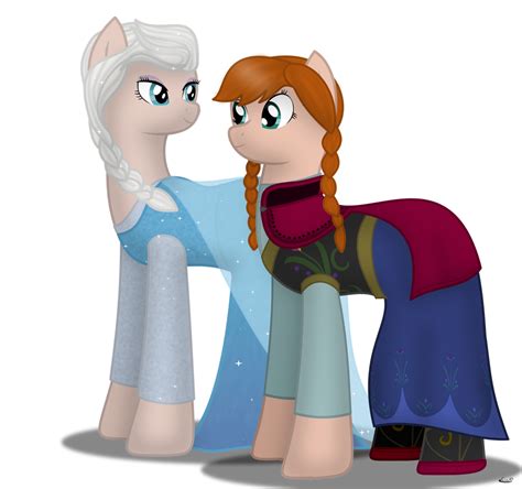 Frozen Elsa And Anna Mlp By 99999999000 On Deviantart