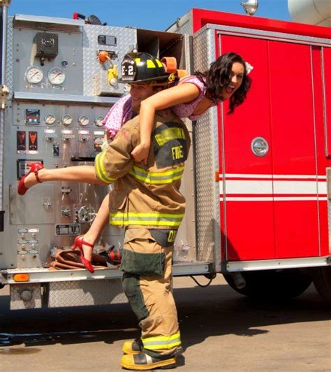 Ed Bensen Photography Firefighter Engagement Photos Cute Firefighter