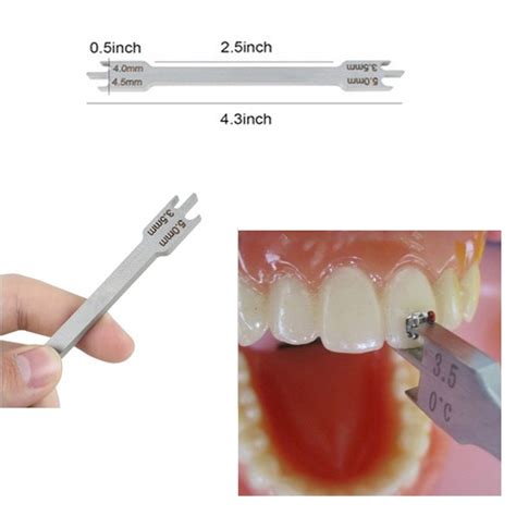 Dental Orthodontic Bracket Positioning Gauge Type 3 5mm 5 0mm Wish