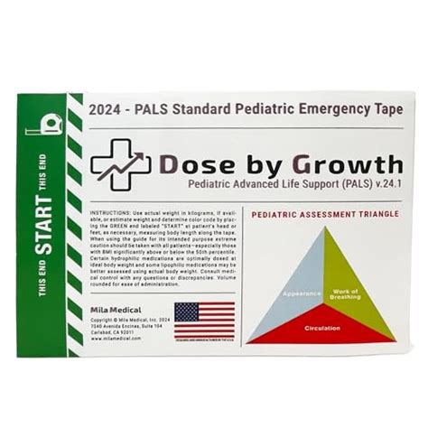 2024 Updated Pals Dose By Growth Pediatric Advanced Life Support