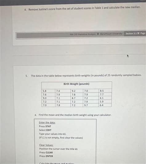 Solved Measures Of Central Tendency And Dispersion Sections