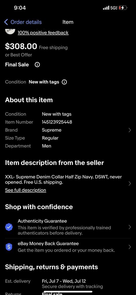 Failed Ebay Authentication Yet Item Never Left Original Packaging 60