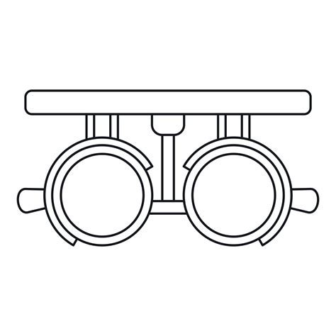 Trial Lense Frames Icon Outline Style 14738576 Vector Art At Vecteezy