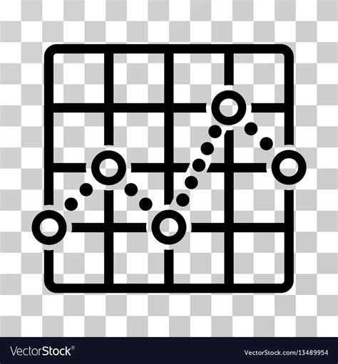 Line Plot Icon Royalty Free Vector Image Vectorstock