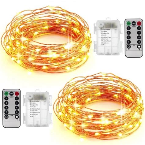 50 Led String Lights 164ft With Remote Control Dimmableandbright Lights