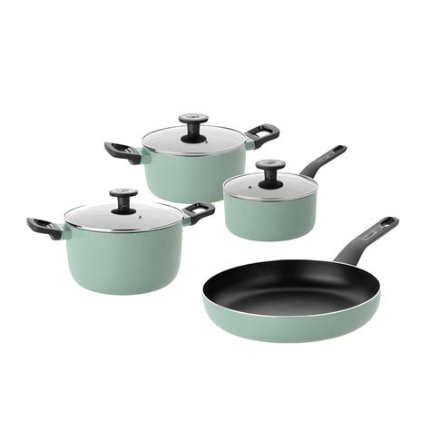 Berghoff Cookware Set Sage 3950405 7 Piece Forkitcheneu