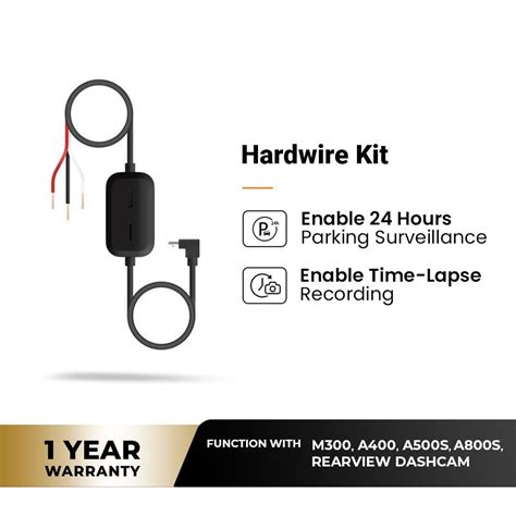 70mai Hardwire Fuse Kit Micro Usb Type C M500 Hard Wire Fuse Kit