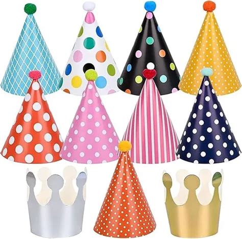 11 Piezas Gorros De Cumpleaños Gorros De Fiesta Gorritos Meses Sin