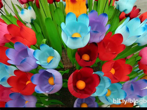 Recycled Bottle Flowers