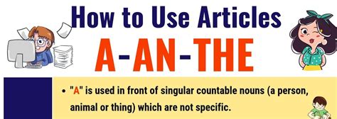 Articles Grade 3 Quiz