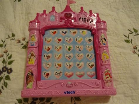 Vtech Disney Princess Pink Castle Alphabet Numbers Learning Pad Euc
