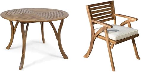 Christopher Knight Home 47 Round Acacia Wood Dining Table