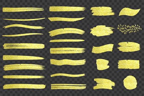 Glitter Brush Strokes Vector Images Over 4700