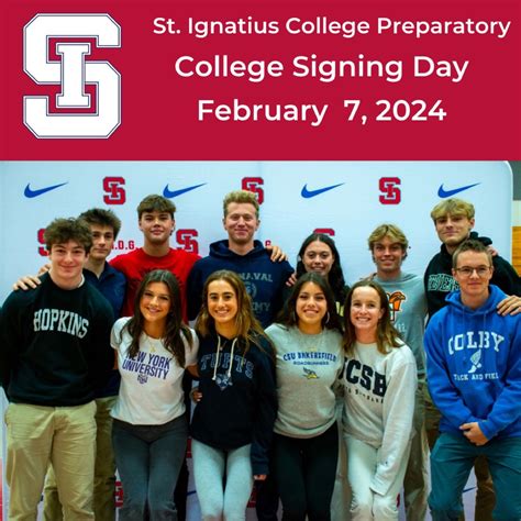 Nationalsigningday Wearesi Thisisjesuit Amdg St Ignatius College