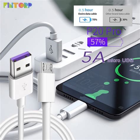 สายชาร์จ Micro Usb สายชาร์จแอนดรอยด์ ต่อไมโครusb 5a 1เมตร 2เมตร Super Fast Charging Cable