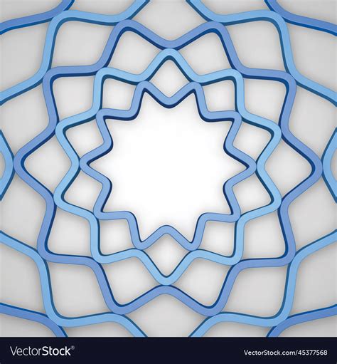 3d Abstract Wavy Circles Royalty Free Vector Image