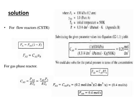 Ppt Conversion And Reactor Sizing Powerpoint Presentation Free Download Id 2646436