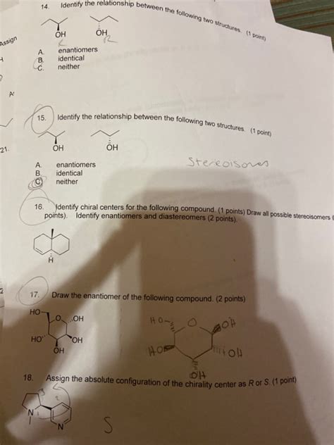 solved identify the relationship between the following two