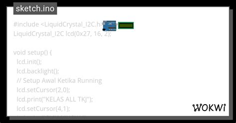 LIQUIDCRYSTAL I C Wokwi ESP STM Arduino Simulator