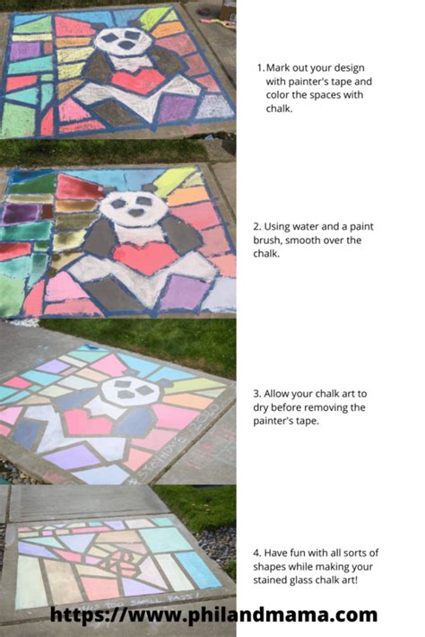 Stained Glass Chalk Art