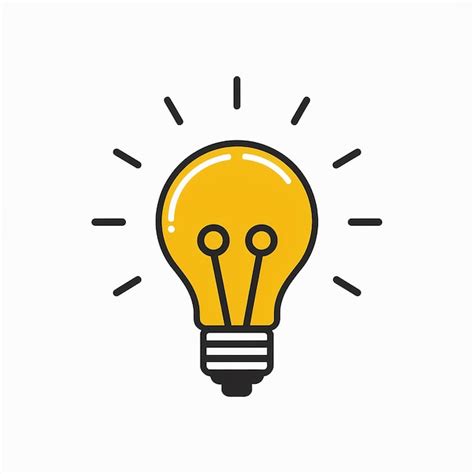 Radiant Light Bulb With Glowing Rays Premium Ai Generated Vector