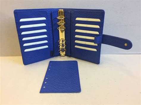 Blue Standard Custom Touch Me Leather Binder By Van Der Spek Artofit