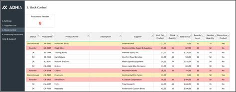 Excel Software Inventory Tracking Template Template 1 Resume