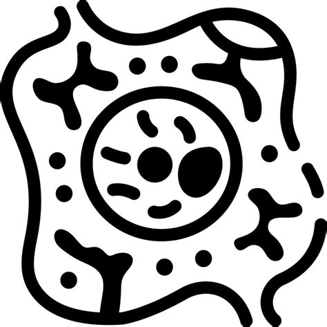 A Line Style Icon Depicting Human Cell Structure 59017415 Vector Art At