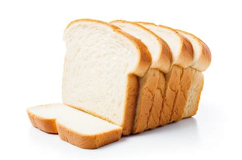 Premium Ai Image Isolated White Bread Slice