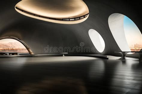Futuristic Architecture With Fluid Design Organic Shapes And Curved