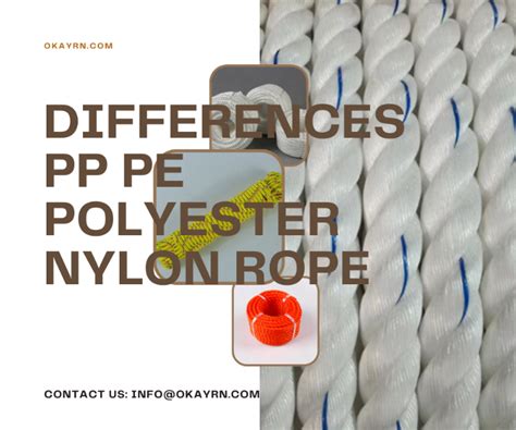 Understanding The Differences Pp Pe Polyester Nylon Rope