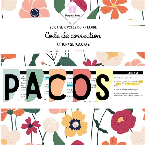 Code De Correction Pacos