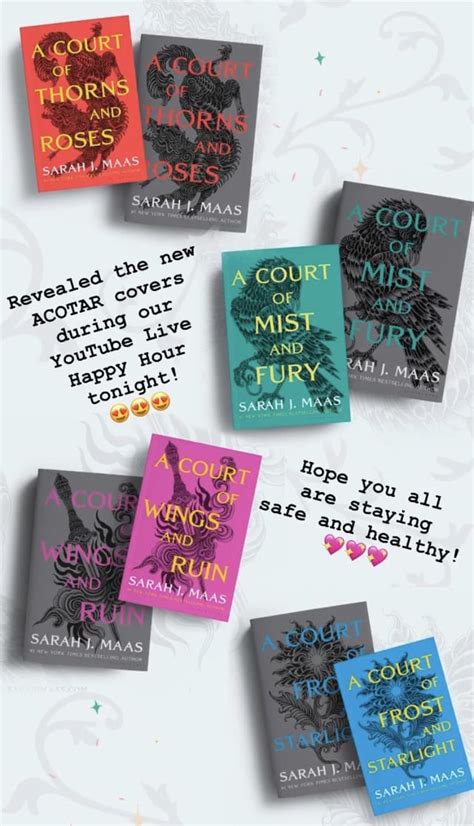 Cover Reveal All 4 New Acotar Series Covers Debuted On Sarahs