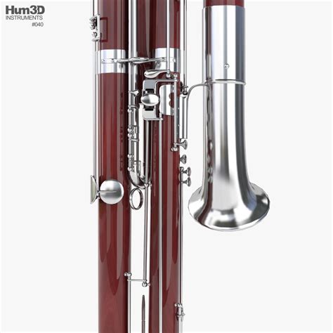 Contrabassoon 3d Model Download Musical Instruments On