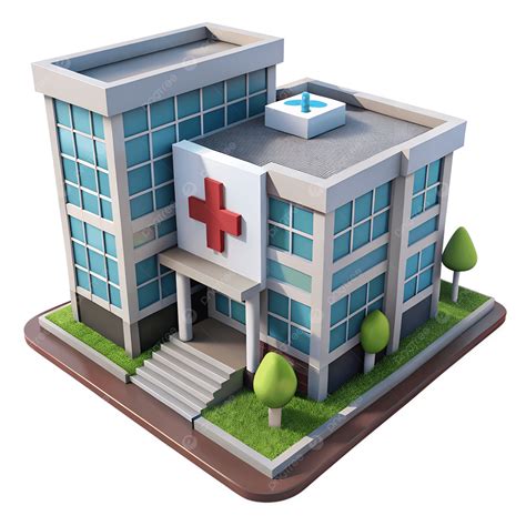 Cartoon Hospital Building Cartoon Hospital Building Illustration