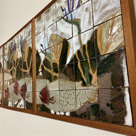 Large 5 Panel Ceramic Tile Wall Mural 3495 Modern To Vintage