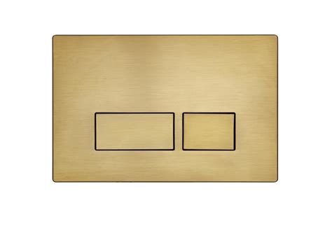 Flushing And Spares Nuance Dual Flush Push Plate Brushed Brass Bell
